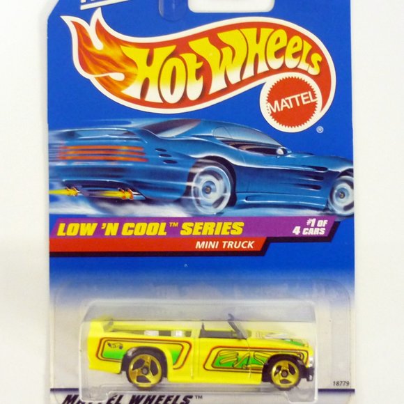 Mattel | Toys | Hot Wheels Mini Truck 697 Low N Cool Series Of 4 Yellow ...